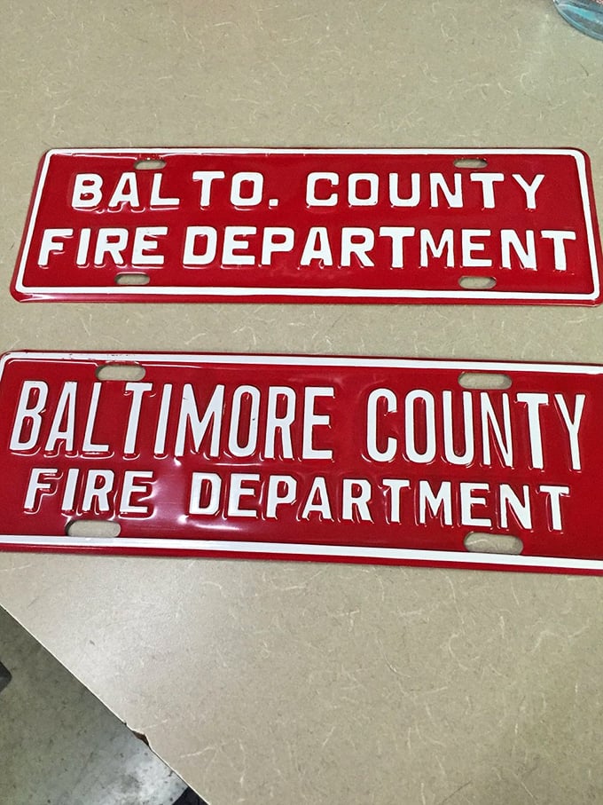 Calling all wannabe firefighters! These vintage Baltimore County Fire Department signs might just ignite your passion for collecting &ndash; or crime-fighting.