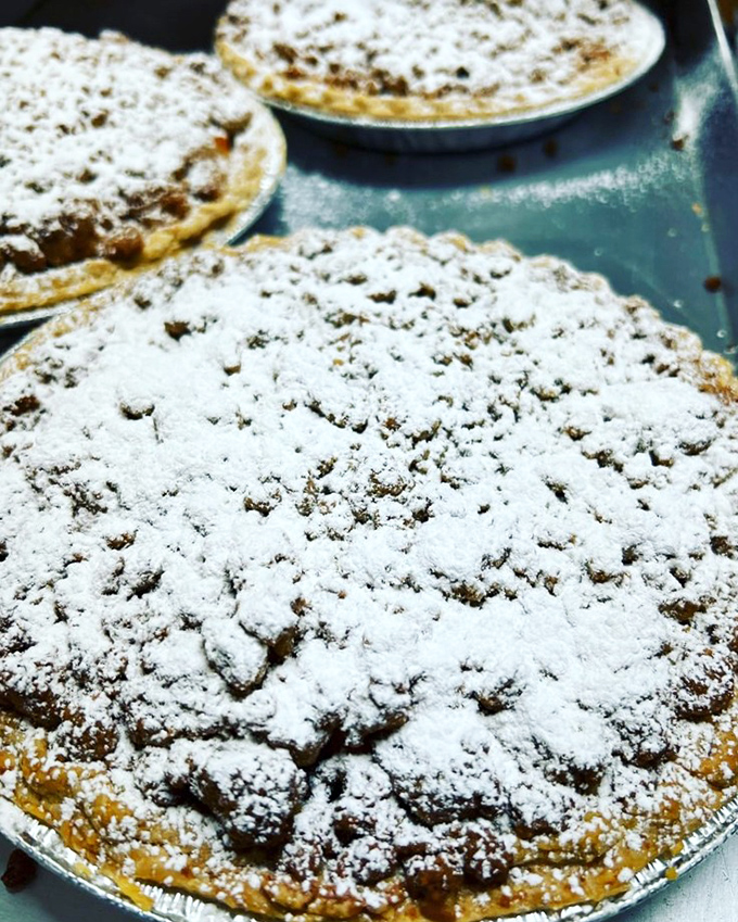 Crumb-believable! This apple crumb pie is so loaded with buttery goodness, it could probably double as currency in certain circles.