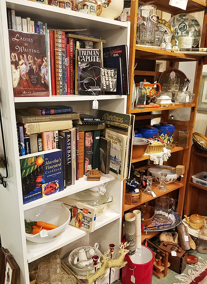 "From Truman Capote to Martha's Vineyard cookbooks, this literary corner is a feast for bookworms and history buffs alike."