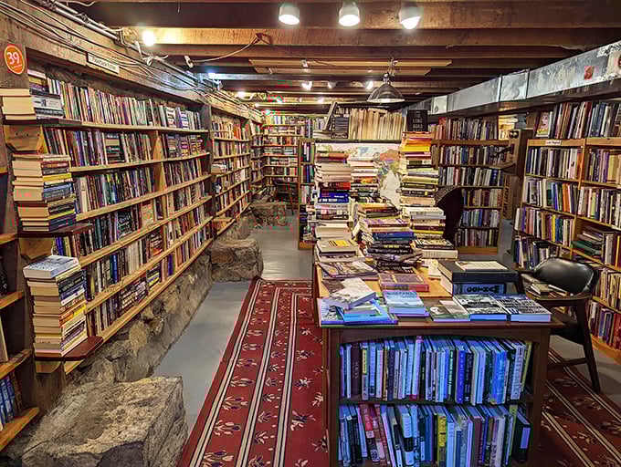 Shelf life eternal! These wooden guardians stand sentinel, protecting literary gems from the ravages of time.