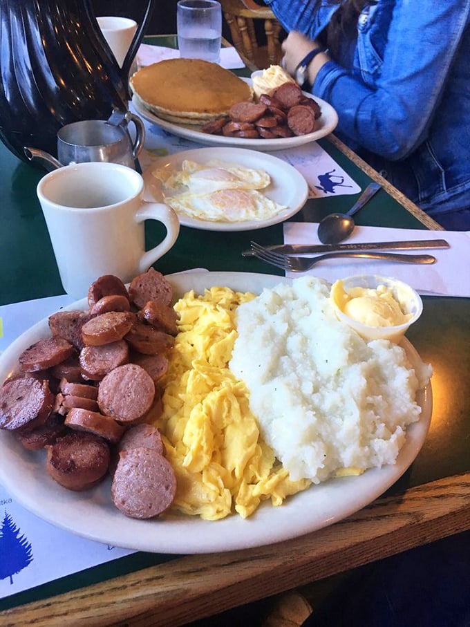 Breakfast in Alaska doesn't whisper&mdash;it announces itself with authority. This reindeer sausage platter could fuel a small dogsled team.