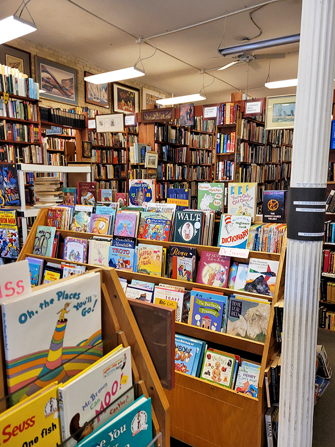 Nurturing young minds one page at a time! The children's section is a colorful wonderland where Dr. Seuss rubs shoulders with modern classics.