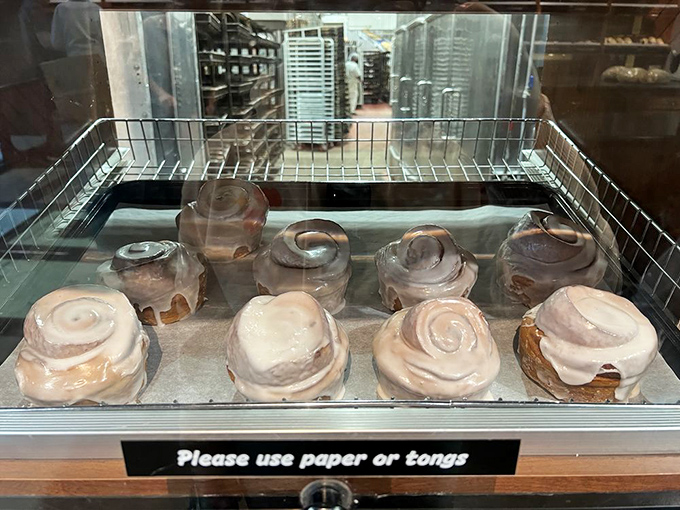 Behold, the cinnamon roll motherlode! These swirly beauties are so tempting, they should come with a warning label: "May cause spontaneous happy dances."