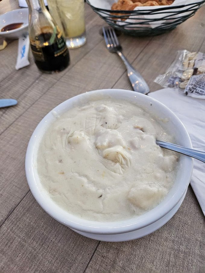 Creamy, dreamy, and packed with more clams than a beach at low tide. This chowder isn't just a soup, it's a warm, comforting hug in a bowl.
