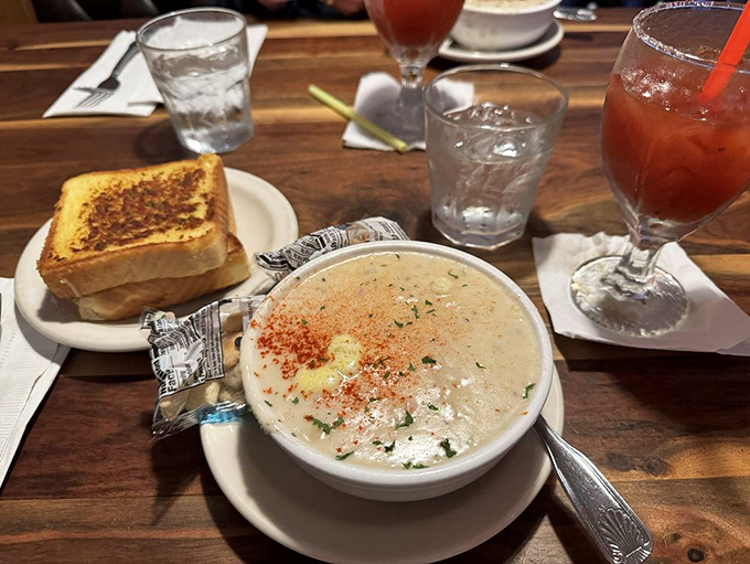 Clam chowder so good, it could make Neptune himself trade his trident for a spoon! Creamy, dreamy, and packed with clams &ndash; it's a bowlful of ocean-hugging comfort.