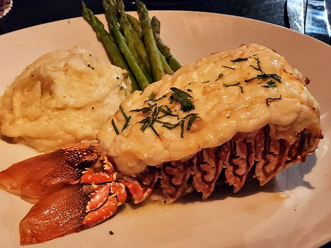 Behold the lobster that launched a thousand forks! This beauty is so perfectly prepared, it might just propose to your taste buds.