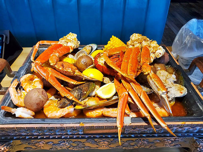 "The New England Combo: Where 'I can't decide' meets 'I want it all.' A seafood lover's dream come true!"