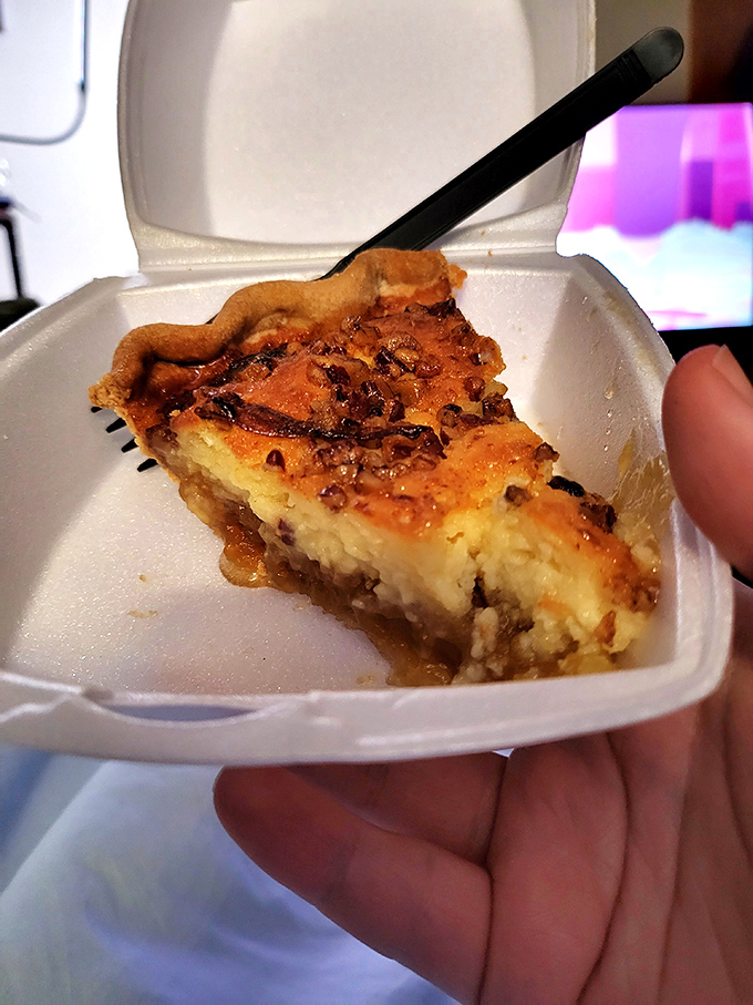 Holy pecan pie, Batman! This slice of heaven is so rich and gooey, it could make even Alfred forget about his strict butler diet.