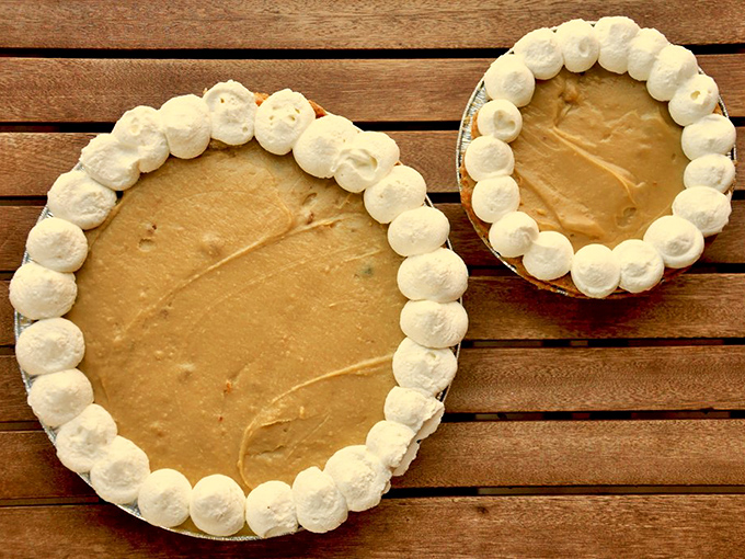 Cream pies that dreams are made of! These beauties look so light and fluffy, they might just float away if not for their perfectly piped whipped cream borders.