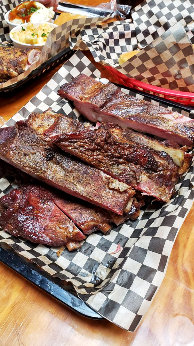 Holy smokes! These ribs aren't just fall-off-the-bone tender; they're practically doing the cha-cha off the plate.