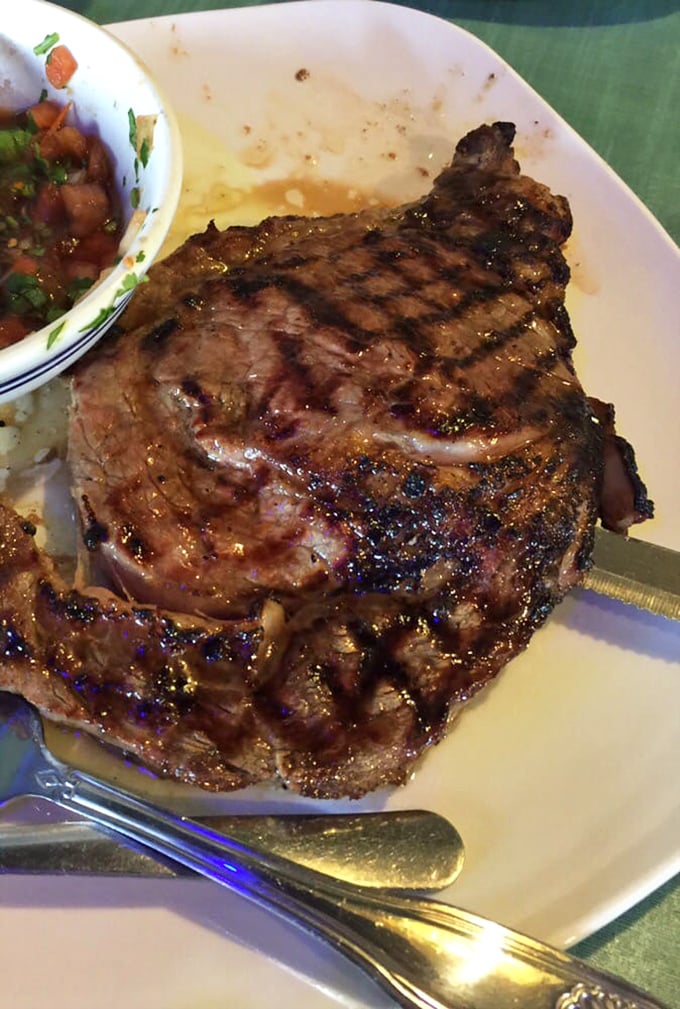 Behold, the ribeye that launched a thousand food comas. This steak isn't just a meal, it's a religious experience for meat lovers.