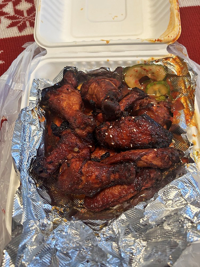 These wings aren't just smoky, they're practically telling campfire stories. Gather 'round for a bite of crispy, juicy heaven.