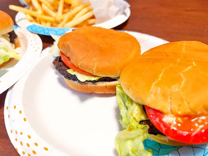 Burger bliss on a bun! These beauties are stacked higher than my pile of unwatched Netflix shows.