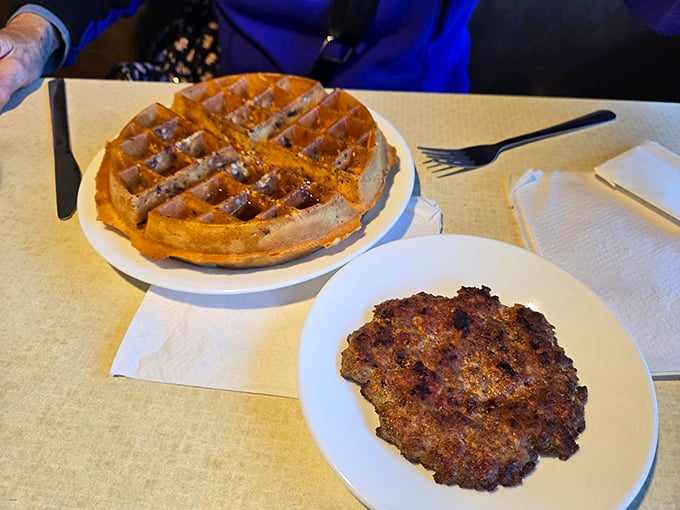 Waffles so good, they'll make you forget about pancakes. Golden, crispy, and ready for its syrupy close-up &ndash; it's the breakfast of champions.