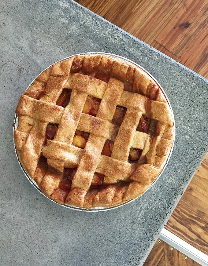 This isn't just a pie; it's a work of art. With a lattice top that would make Martha Stewart swoon, it's almost too pretty to eat. Almost.