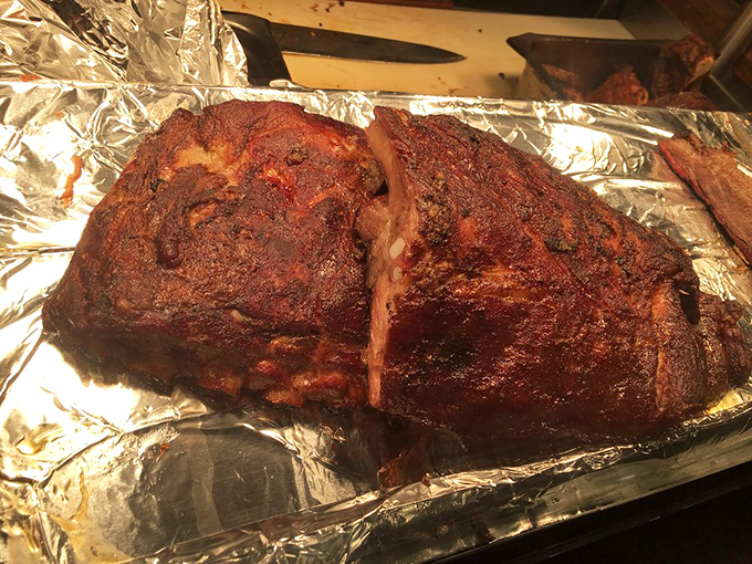 Holy smokes, Batman! This rack of ribs looks like it could bring peace to Gotham City... or at least to your stomach.