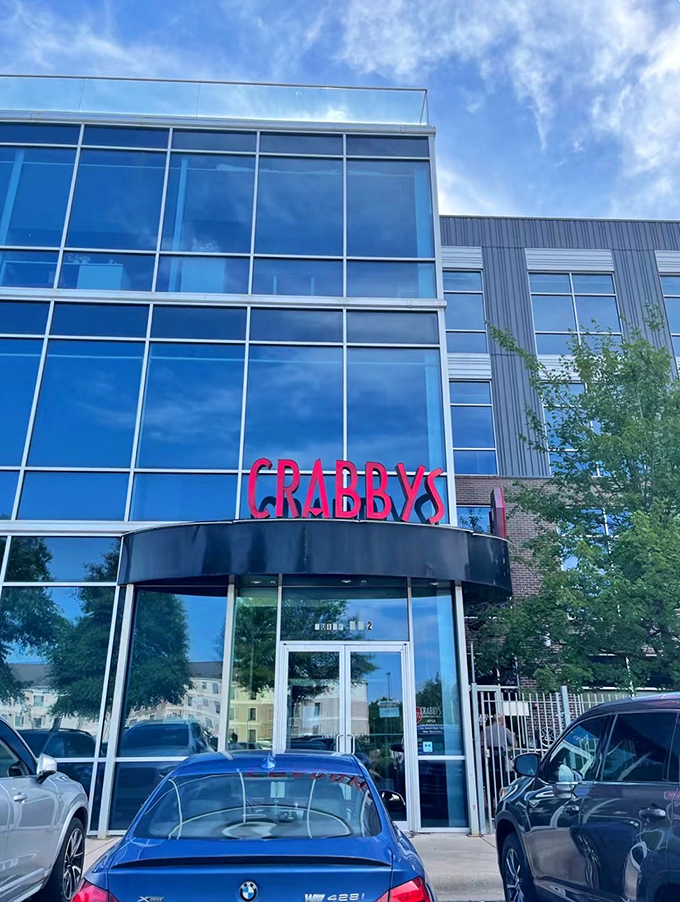 Crabby's sleek exterior is just the appetizer. Inside, a feast for the senses awaits. Who's feeling crabby now? Not us!