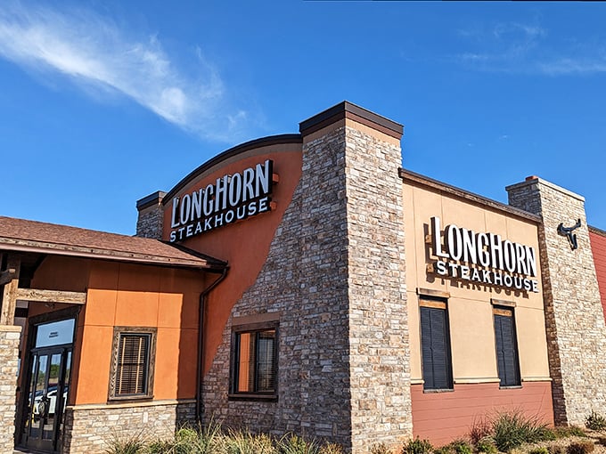LongHorn's rustic-chic vibe says, "Come for the ambiance, stay for the mouthwatering steaks!"