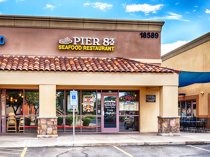 Oscar's Pier 83: A slice of coastal charm in the desert. Who needs sand when you've got seafood this good?