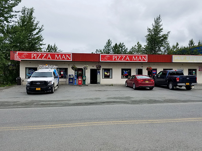 Pizza Man: No cape required! This retro-looking joint serves up superhero-sized slices that'll have you feeling like the Hulk of hunger.