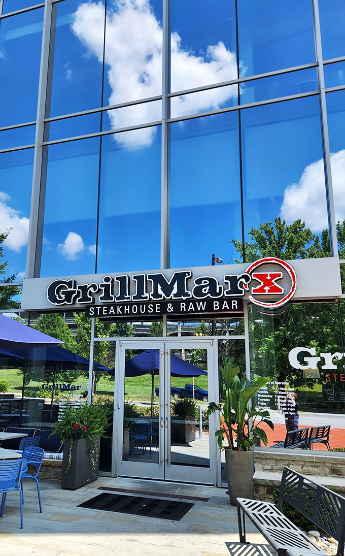 GrillMarx by day: Sunshine, steak, and style. It's like someone decided to throw a garden party and invited all the best cuts of beef.
