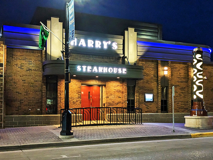 By day, an unassuming brick facade. By night, a steakhouse that could make James Bond trade his martini for a ribeye.