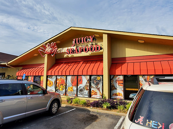  Window menu as tempting as a siren's song. It's saying, "Come on in, the water's fine... and so is the seafood!"