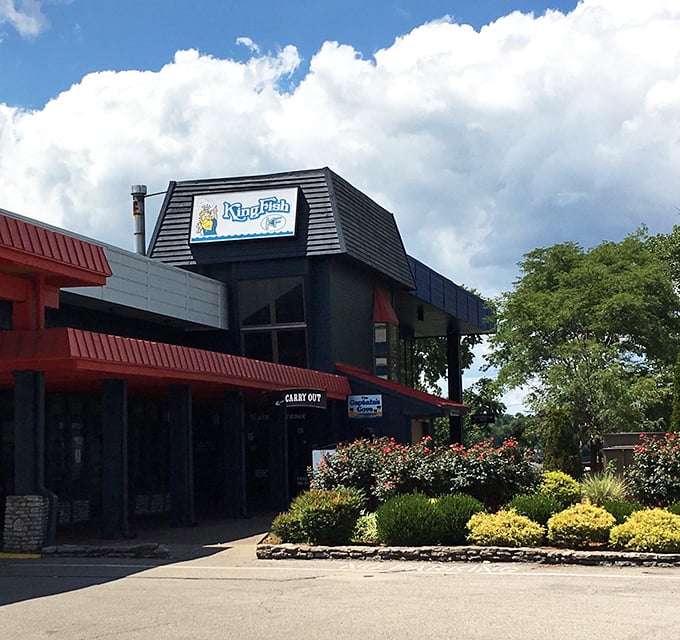 Kingfish: Retro vibes meet fresh catches. This blue beauty is like finding a time capsule filled with delicious fish!