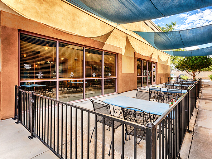 Surf's up at Oscar's! The terra cotta roof might say 'Southwest,' but the menu screams 'New England seaside escape.'