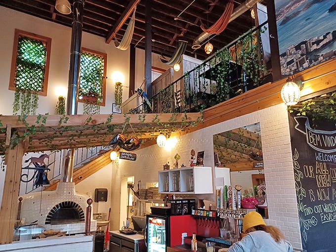 Step inside Roots of Brasil and you're instantly on vacation. It's amazing what some warm wood, lush plants, and Brazilian flair can do!