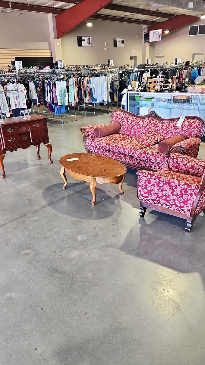 "From vintage vinyl to retro recliners, this store is a time machine disguised as a bargain hunter's paradise."