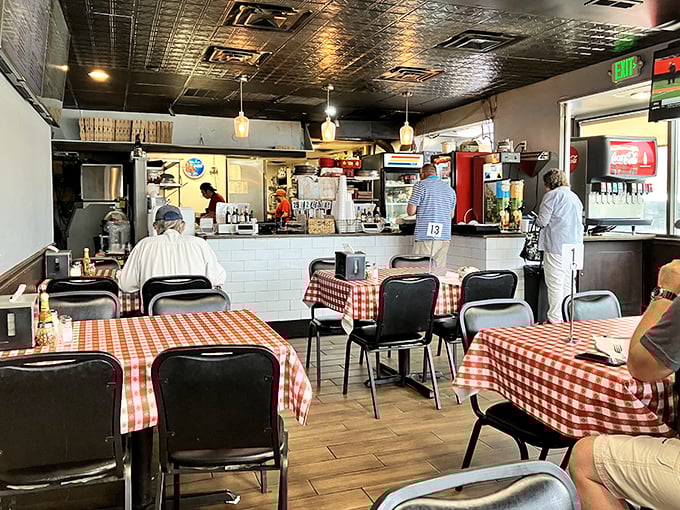 Red-checkered charm and sizzling pies - Salvatore's is the cozy pizza joint of your dreams.