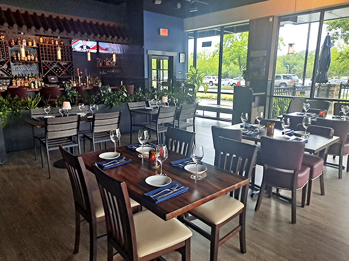 Serrato's Steakhouse: "Where rustic meets refined. The only thing more inviting than the warm wood interior is the sizzle of a perfectly cooked steak."