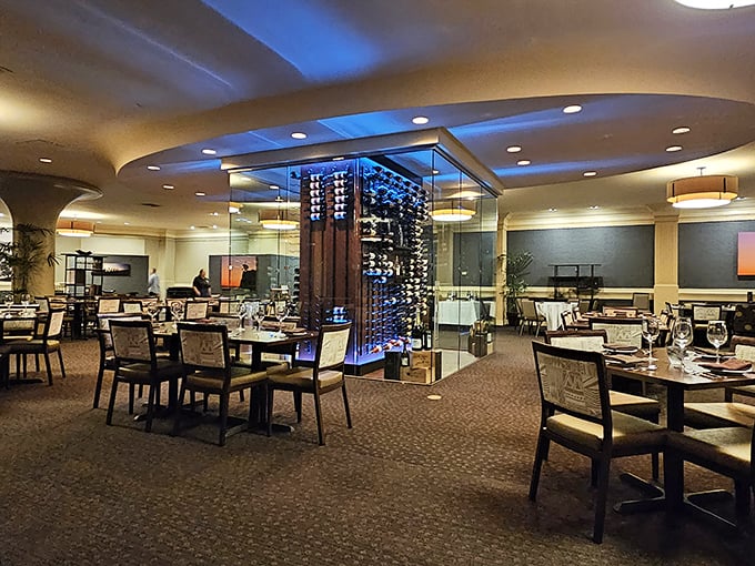 At WSW, the wine wall is taller than a coconut tree, and the steaks are so prime, they practically have their own area code!