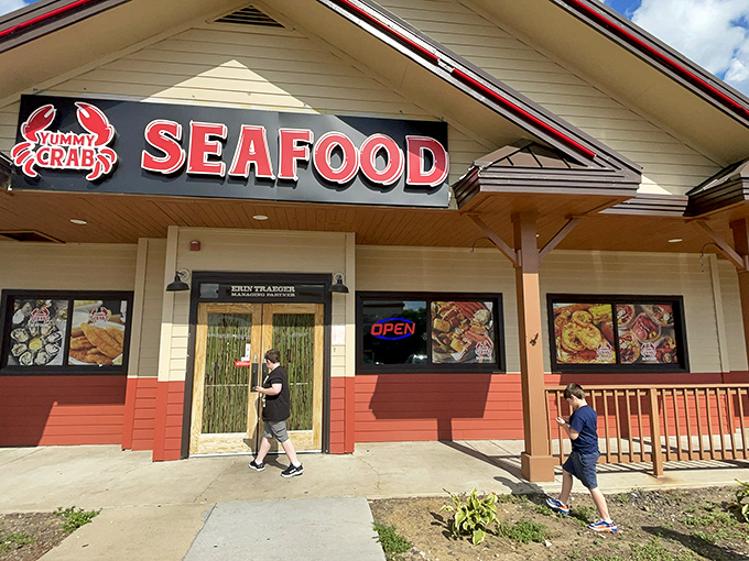 No frills, all thrills: Yummy Crab's exterior may be humble, but inside, it's a seafood lover's playground.