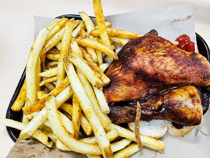 When chicken gets the Joe's treatment, it transforms from humble poultry to a smoky masterpiece that deserves its own spotlight.