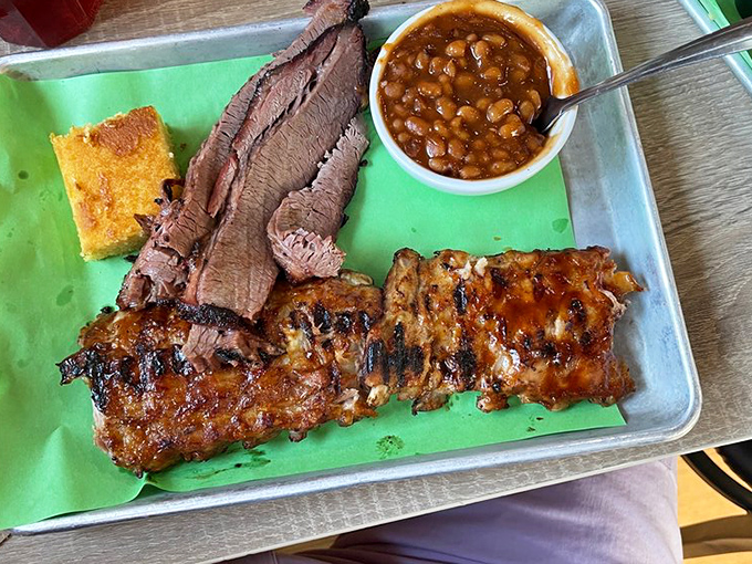 A platter fit for a king&hellip; or just a really hungry person with impeccable taste in barbecue.