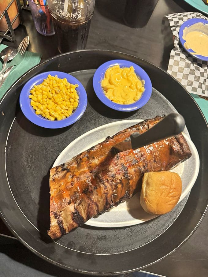 These beef ribs are so massive, they could double as Fred Flintstone's car toppler! Brontosaurus-sized flavor in every bite.