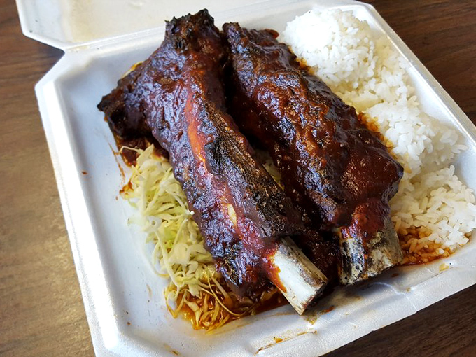 These beef ribs are the Schwarzenegger of barbecue &ndash; beefy, imposing, and guaranteed to leave you saying, "I'll be back."