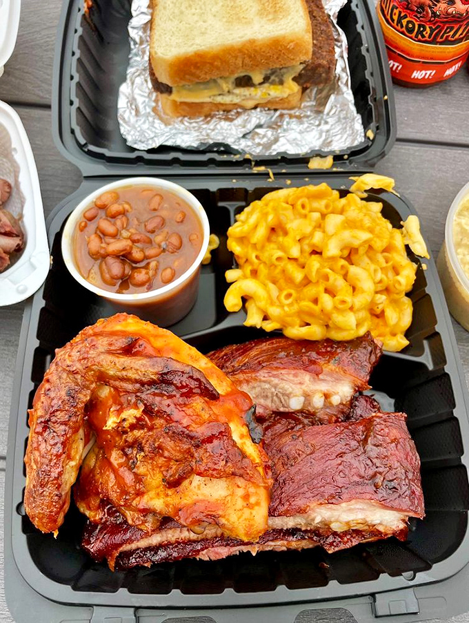 The barbecue lover's dream team: Chicken and ribs joining forces to create a flavor explosion that'll knock your socks off.