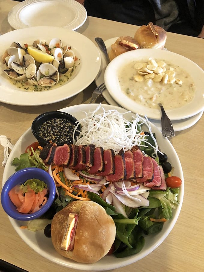 A seafood feast fit for Poseidon himself! This spread could make even landlubbers dream of life aquatic.