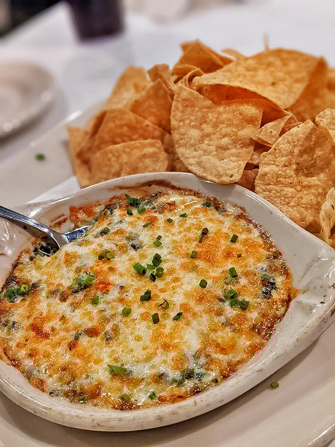 This crab dip is so cheesy and gooey, it could star in its own rom-com. "When Harry Met Crabby," anyone?