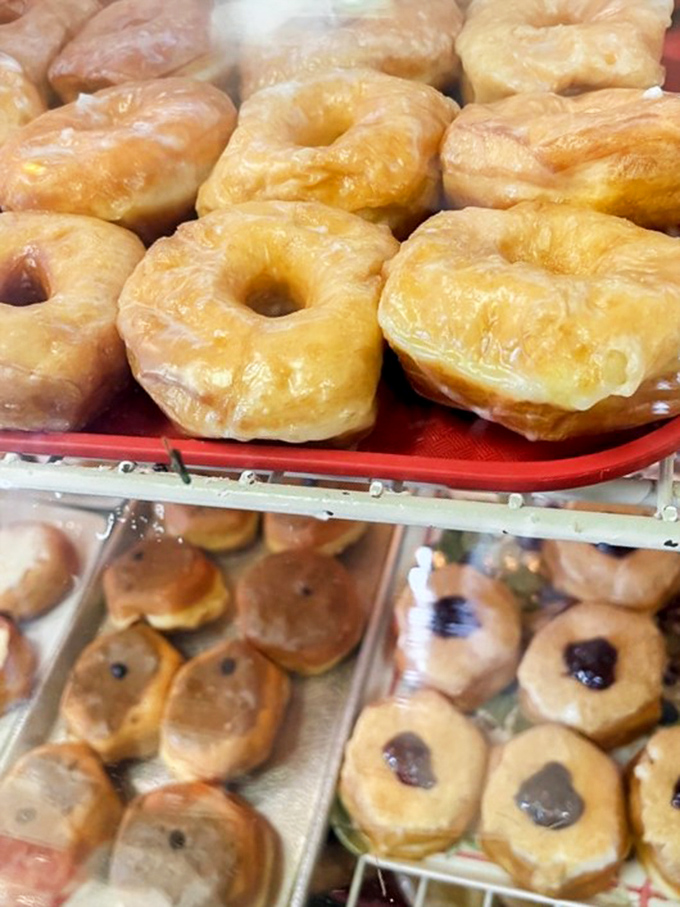 Golden rings of joy! These glazed donuts aren't just food, they're edible halos sent from pastry heaven.
