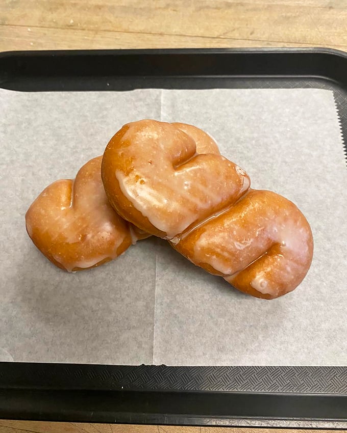 The glazed twist: proof that sometimes, life's best moments come with a little curve. It's like a regular donut decided to do yoga and never looked back.