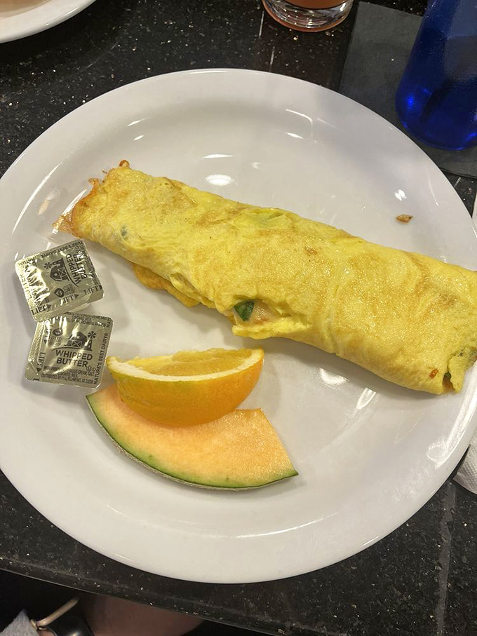 Behold the Gouda-est omelet in town! It's cheesier than a dad joke convention and twice as satisfying.