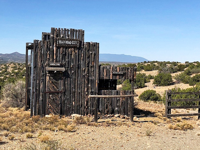 Forget your fancy log cabins! This rustic masterpiece is the ultimate 'glamping' experience for the discerning 19th-century cowboy.
