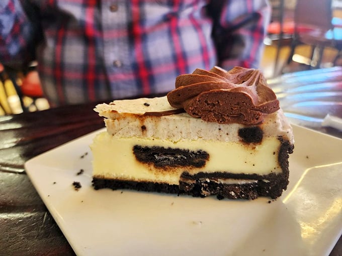Cookies and cream dream! This Oreo pie is what would happen if your childhood favorite grew up and got fancy. Resistance is futile.