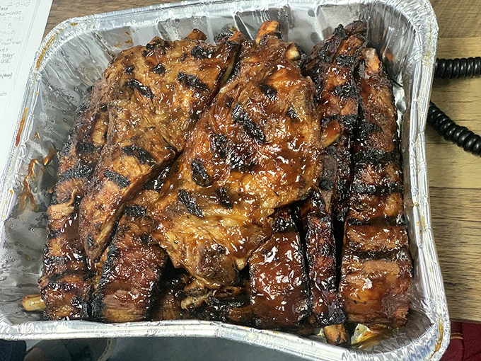 Holy smoke rings, Batman! These ribs aren't just fall-off-the-bone tender, they're practically levitating with flavor. Napkins are not optional.