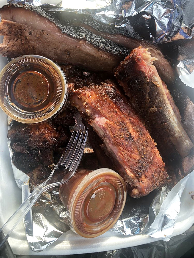 Pork ribs so tender, they're practically falling off the bone with excitement to meet you. Napkins are not optional here, folks.