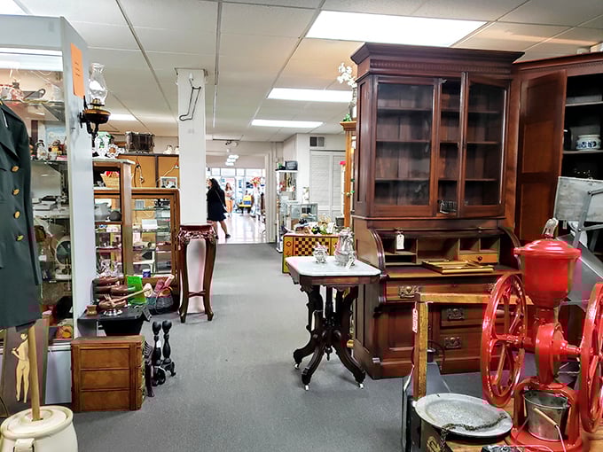 Treasure hunters in their natural habitat. Watch as they navigate the aisles with the focus of Indiana Jones.